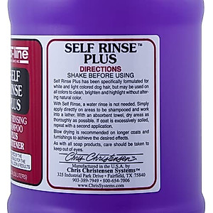 Chris Christensen ProLine Self Rinse Plus Dog Shampoo, Groom Like a Professional, Brightens and Whitens, No Rinse Cleaner, Made in USA