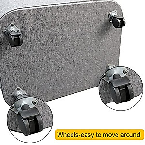 Large Laundry Hamper with Wheels, Collapsible 105L Laundry Basket with Lid for Apartment, Easy Transport Laundry Organizer with Bamboo Handle (Gray)