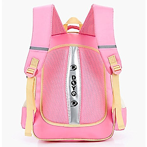 Cat Face Girls Backpack Kids School Bookbag for Students (Pink)