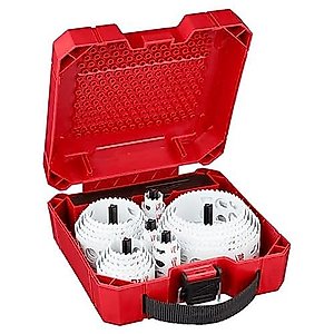 Milwaukee 49-22-4185 All Purpose Professional Ice Hardened Hole Saw Kit 28 Piece
