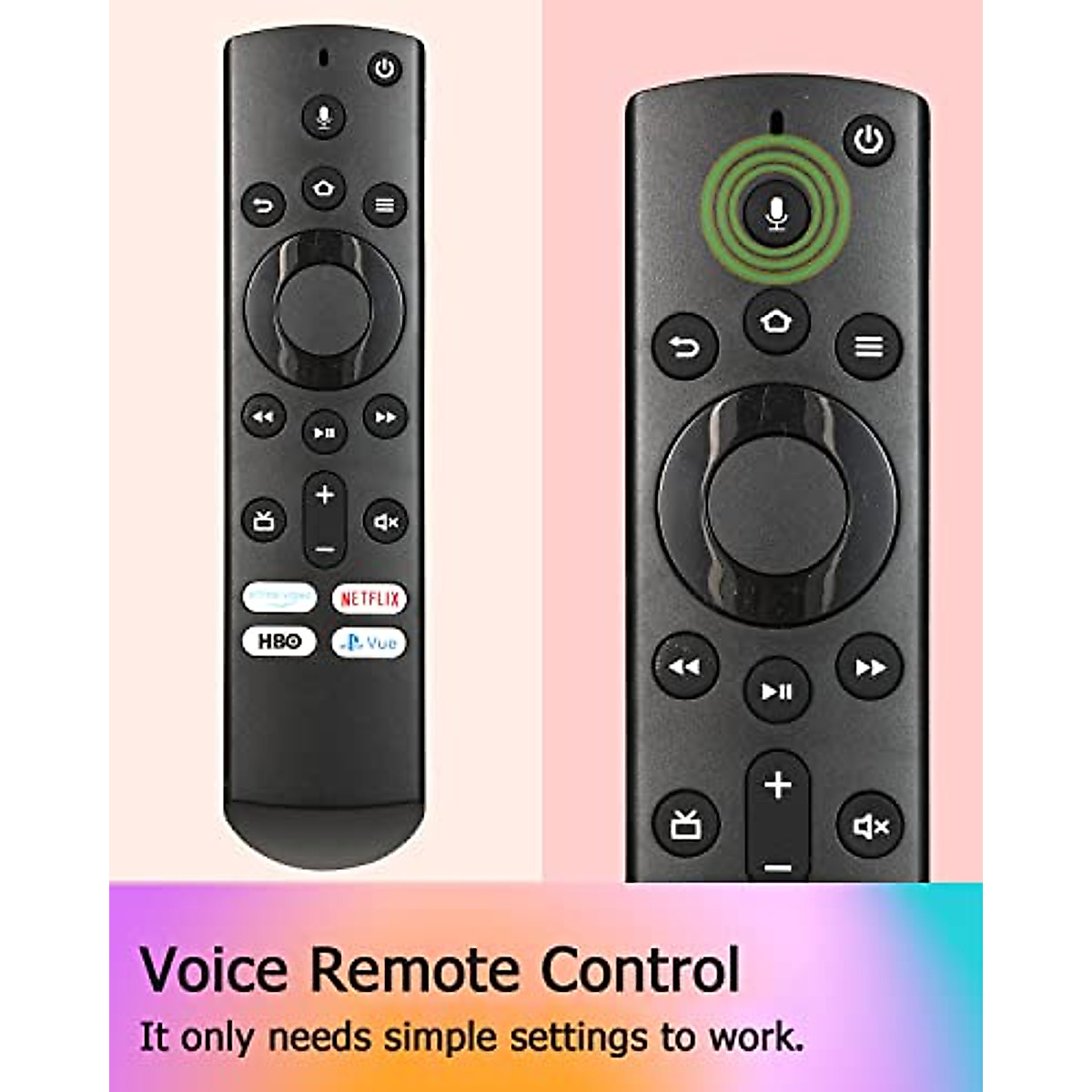 NS-RCFNA-19 NSRCFNA19 Voice Remote Control Replacement for Insignia Fire TV Edition Televisions NS-32DF310NA19 NS-39DF510NA19 NS-50DF710NA19 NS-55DF710NA19 NS-24DF310NA19 NS-43DF710NA19