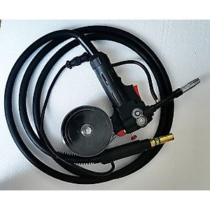 PreAsion 200Amp Spool Gun 3 Meters Cables Fit Miller 300371 Spoolmate 100 Series Miller 180 Aluminum Stainless Steel Iron with 1.1LB 0.8MM Aluminum Welding Wire20pcs Contact Tips