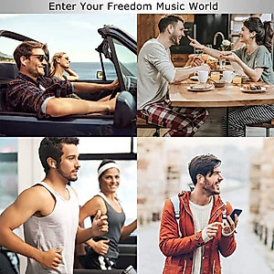 Coolwin Wireless Earbuds, Bluetooth 5.0 Headphones Noise Cancellation Headsets, Pop-ups Auto Pairing in-Ear Hi-Fi Air Stereo Sound Mic IPX7 Waterproof Headset for iPhone/Samsung/iOS/Android, White