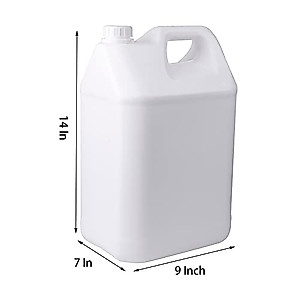 Nicunom Plastic Jug 2.5 Gallon, Water Jug with Lids F-Style Storage Jug Heavy-Duty HDPE Containers for Water, Sauces, Soaps, Cleaning Solutions, Liquids