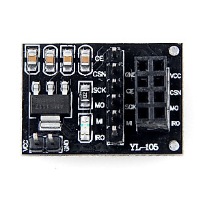 Makerfire 4pcs NRF24L01+ Breakout Adapter with on-board 3.3V Regulator for NRF24L01+ Wireless Module