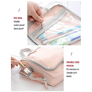 Hanging Travel Toiletry Bag Large Waterproof Bathroom Shower Bag with Multiple Compartments and Inner Organization for Family Vacation Business Trip