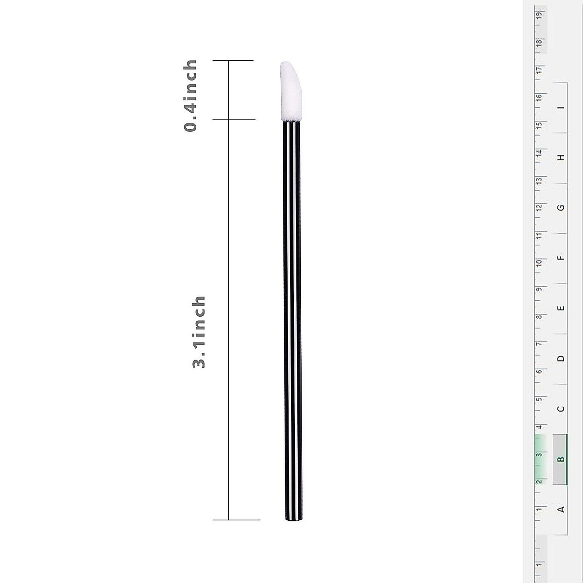 Disposable Lipstick Wands Applicators 600pcs - Disposable Lip Brushes Disposable Lip Wands ECBASKET Lipgloss Applicators Tester Wands Disposable Makeup Applicators Makeup Brushes Tool Kits Black