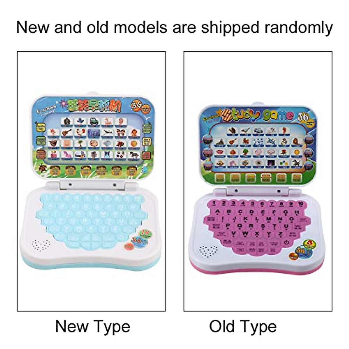 RiToEasysports Kids Tablet,Kids Learning Education Tablet Toddler Learning Pad Children Bilingual Educational Learning Study Toy Laptop for Boys Girls Baby Laptop Toy