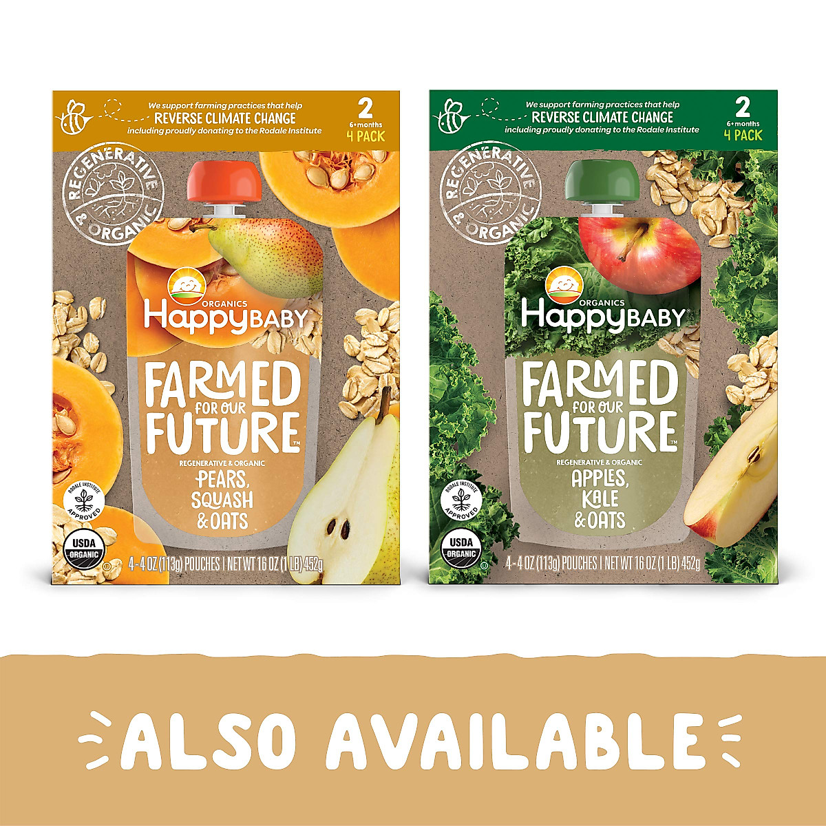 Happy Baby Organics Nutty Blends, Apple & Walnut Butter, 3 Ounce (Pack of 8)