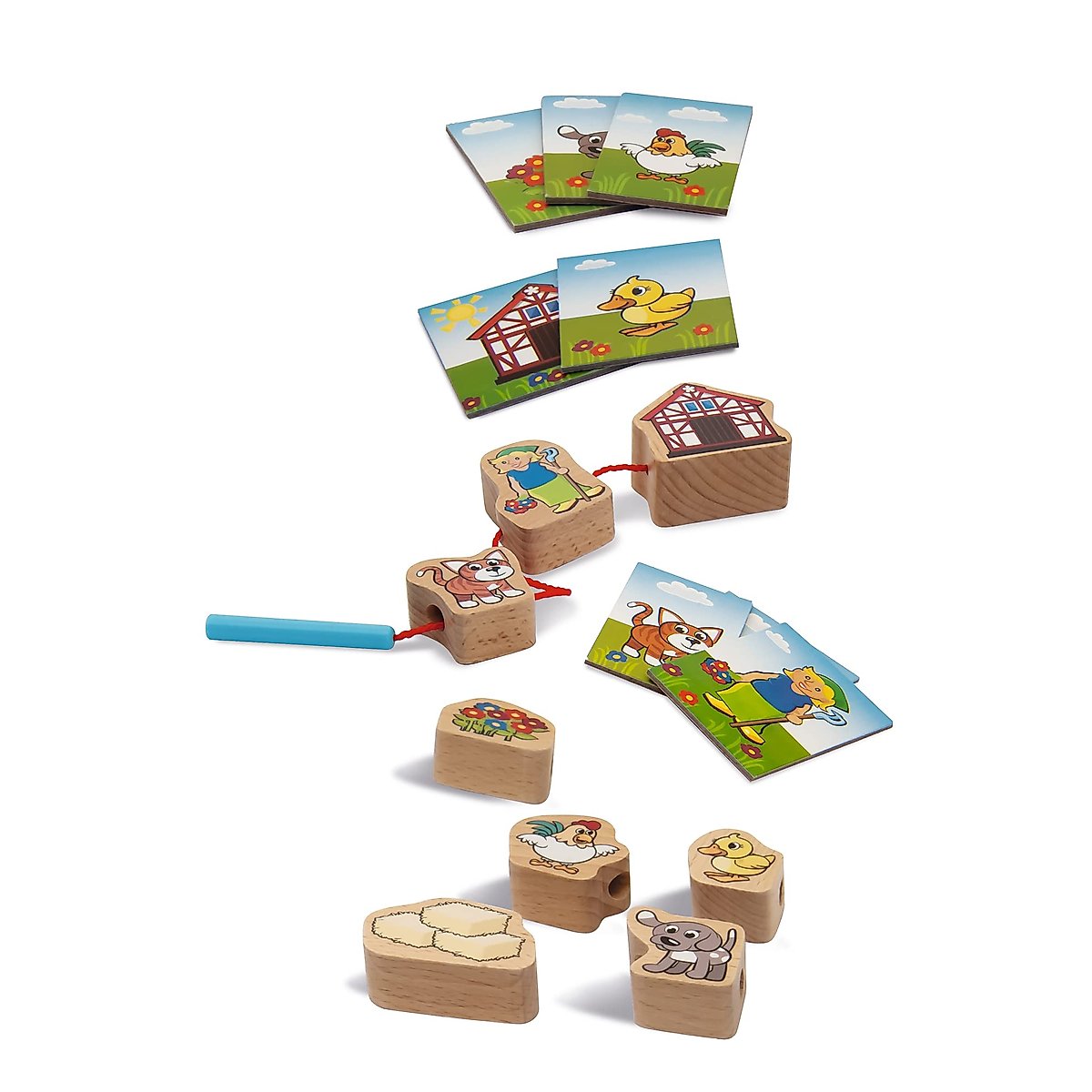Eichhorn 100005200 Threading Game Multi-Coloured