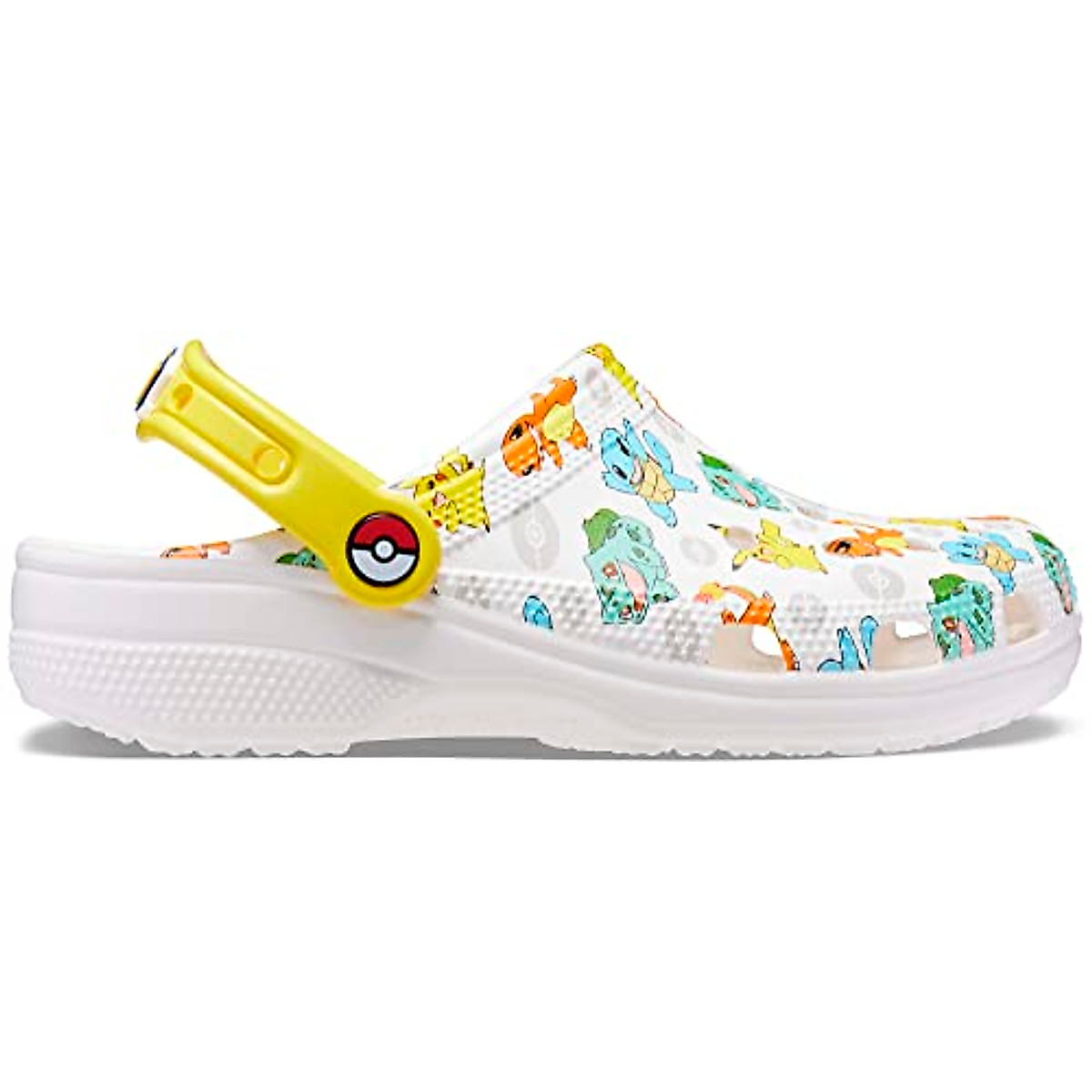 Crocs Unisex Classic Pikachu Clogs, Pokemon Shoes, White/Multi, Numeric_5 US Men