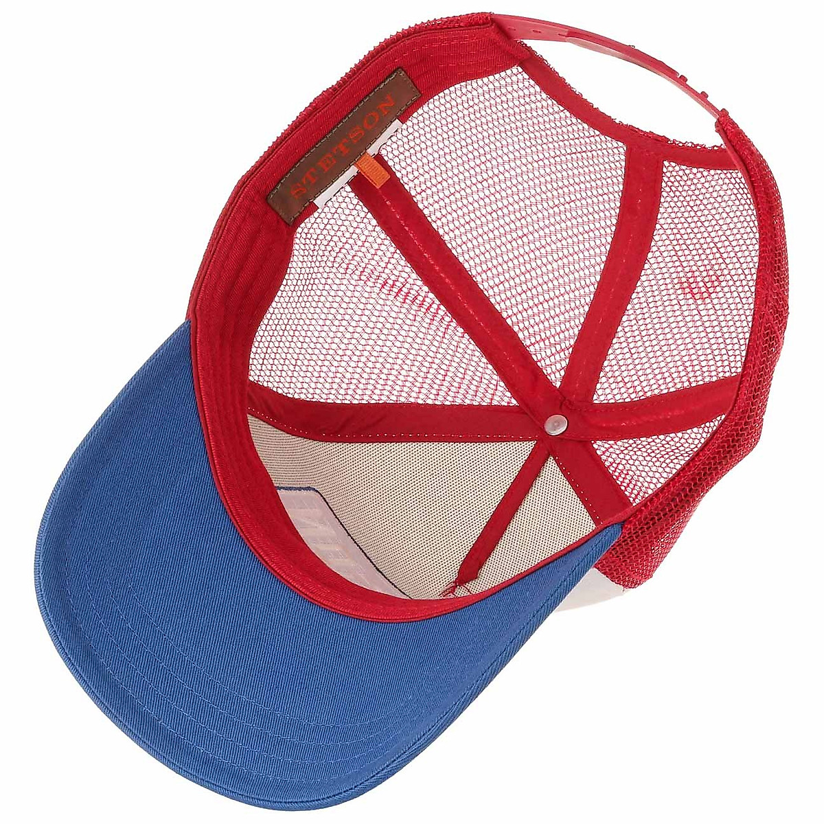 Stetson Highway Trucker Cap Women/Men Blue-red One Size