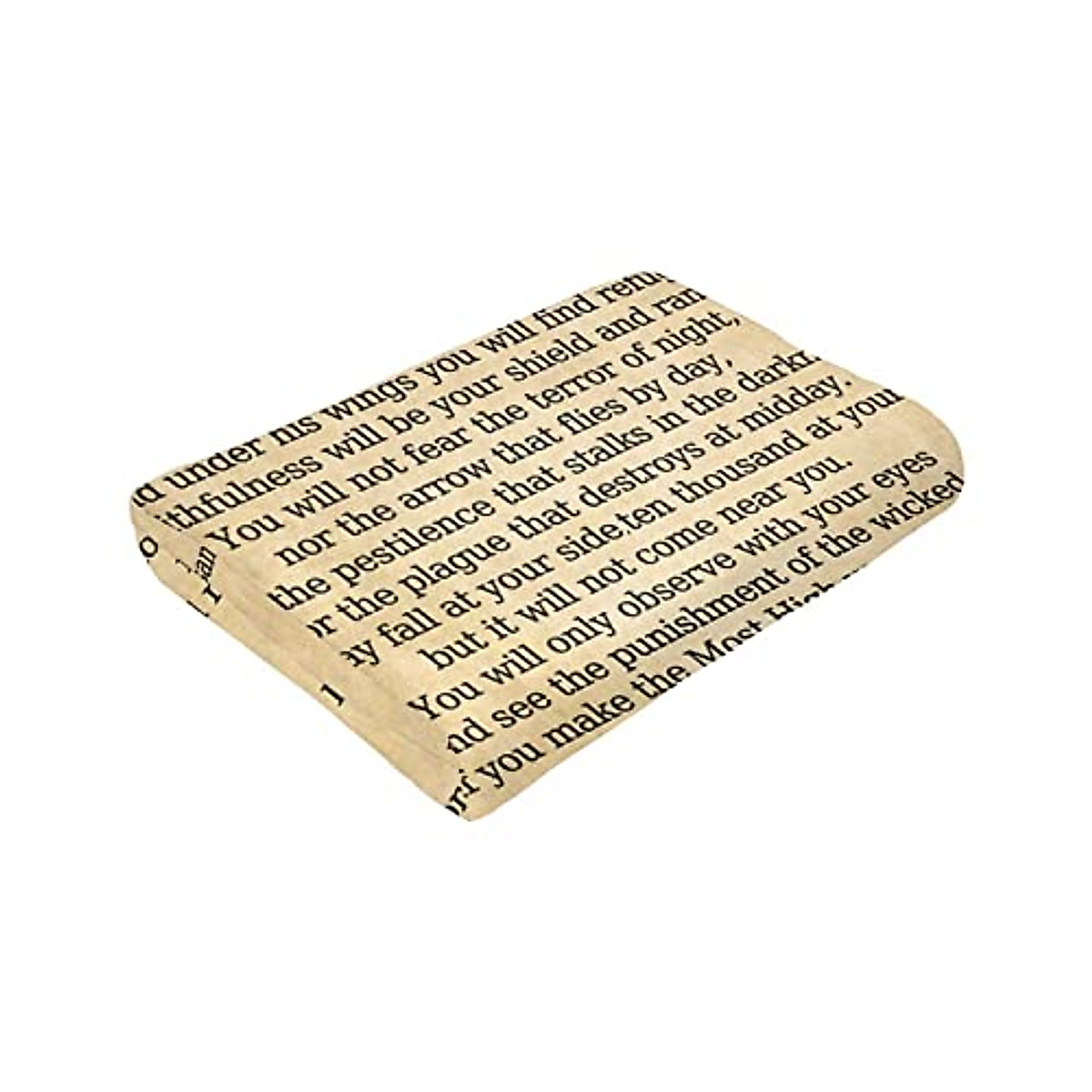 Psalm 91 Blanket Christian Gifts (50x40inch)- Religious Throw Blanket Soft Lightweight Cozy Plush Warm Blankets for Women Men