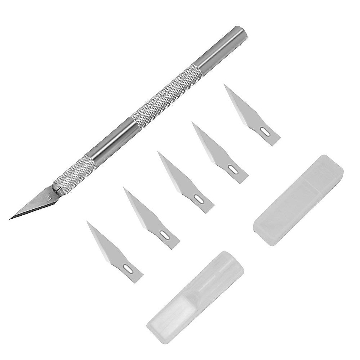 Color You Professional Stainless Steel Precision Knife Hobby Knife Razor Tool with 5 Spare Blades for Phone PC Tablet Drone Repair DIY Art Work Cutting Caving Knife Sculpture, etc.