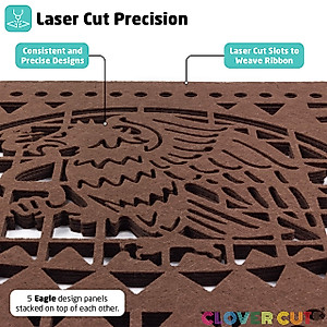 CLOVER CUTS, 50 Multi-Colored Felt Papel Picado Banners, Fiesta Party Decorations, Cinco de Mayo Decorations, Día de Los Muertos Decorations