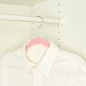 Sunbeam Velvet Slim 10 Piece Hangers, Pink