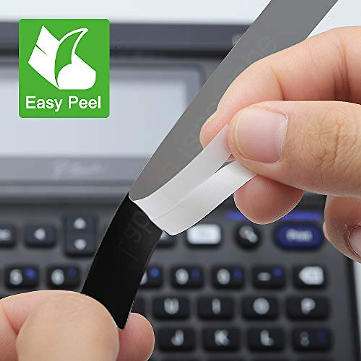 Labelife Compatible Label Tape Replacement for Brother TZe-335 TZe TZ Tape White on Black 12mm 0.47 Inch Laminated Ptouch Label Tape TZe335 for Brother P Touch PTD210 PTH110 PTD600 Label Maker, 4-Pack