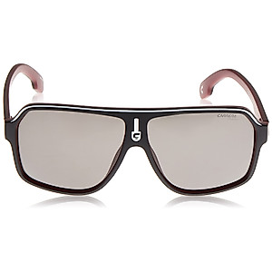 Carrera Sunglasses (Safilo Group) Men's CA1001/S Polarized Pilot Sunglasses, Matte Black RED, 62 mm