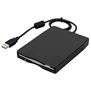 Tycncty USB Floppy Drive 3.5Inch USB External Floppy Disk Drive Portable 1.44 MB FDD USB Drive Plug and for PC Windows XP