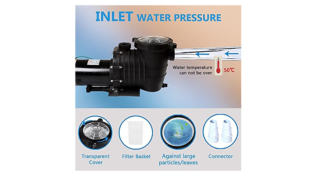 TOPWAY 2HP Swimming Pool Pump for Efficient Filtration