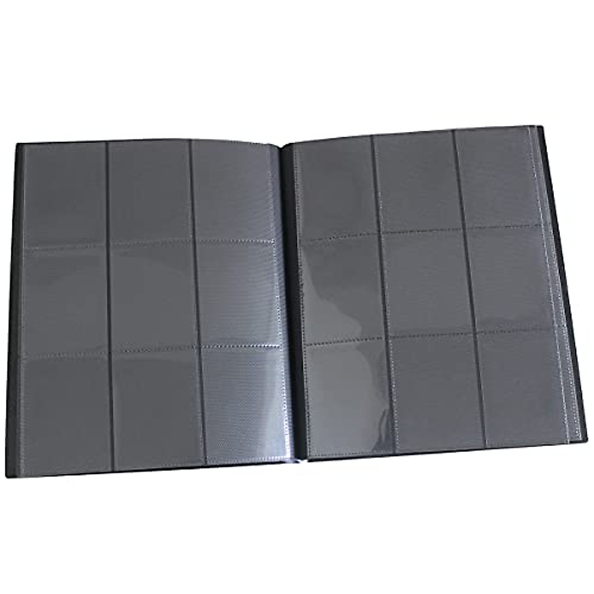WINTRA Quality 9-Pocket Trading Card Album Folders , 360 Side Loading Pocket Card Binder for Trading Card (Black)