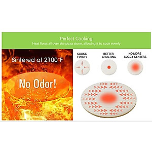 Round 9" Pizza Stone, White