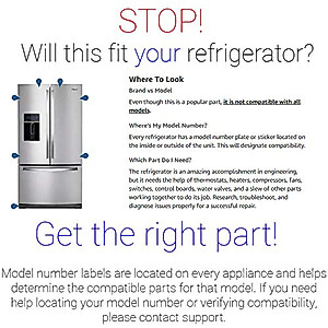 Supplying Demand W10300022 W10122556 Refrigerator Ice Maker Assembly Replacement Model Specific Not Universal