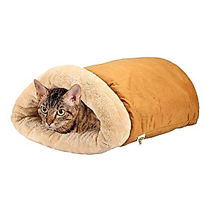 Pet Magasin Self Warming Cat Cave Bed with 4-Way Cat Hideaways