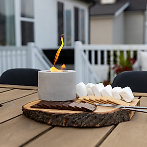 Napoli Tabletop Fire Pit. Indoor Fire Pit and Balcony Decor. 5" Table Top Fire Pit Bowl, Rubbing Alcohol Fueled Concrete Firepit. Mini Fire Pit, Tabletop Fireplace, Smores Maker, Portable Fire Bowls …