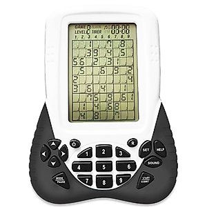 TEBIYOU Sudoku Electronic Brain Games Console for Kids Aldults Elderly with Two Million 9×9's Puzzles from Easy to Hard 3.5 Inches Eye Protection Screen (Black)