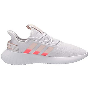 adidas Women's Kaptir Running Shoe, White/Pink/Light Orange, 10
