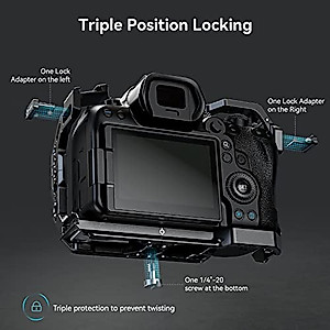 SmallRig R6 Mark II Camera Cage for Canon, Formfitting Video Making Camera Rig for Canon R6 Mark II, Built-in Dual NATO Rails, Quick Release Plate for Arca, Horizontal and Vertical Shooting - 4159