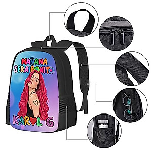 EFLAL Adult Unisex K`arol Music G Lightweight backpack Funny Anime Large Laptop Bookbag Notebook Travel Camping Business Work