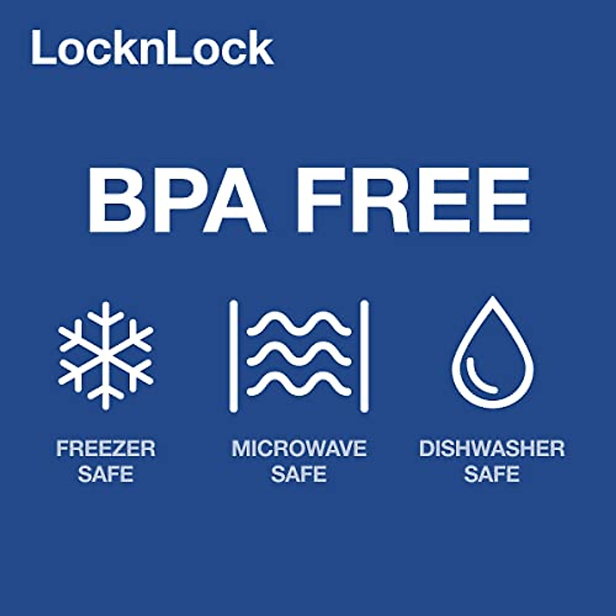 LocknLock Food Storage Container Set, 10 Piece, Clear