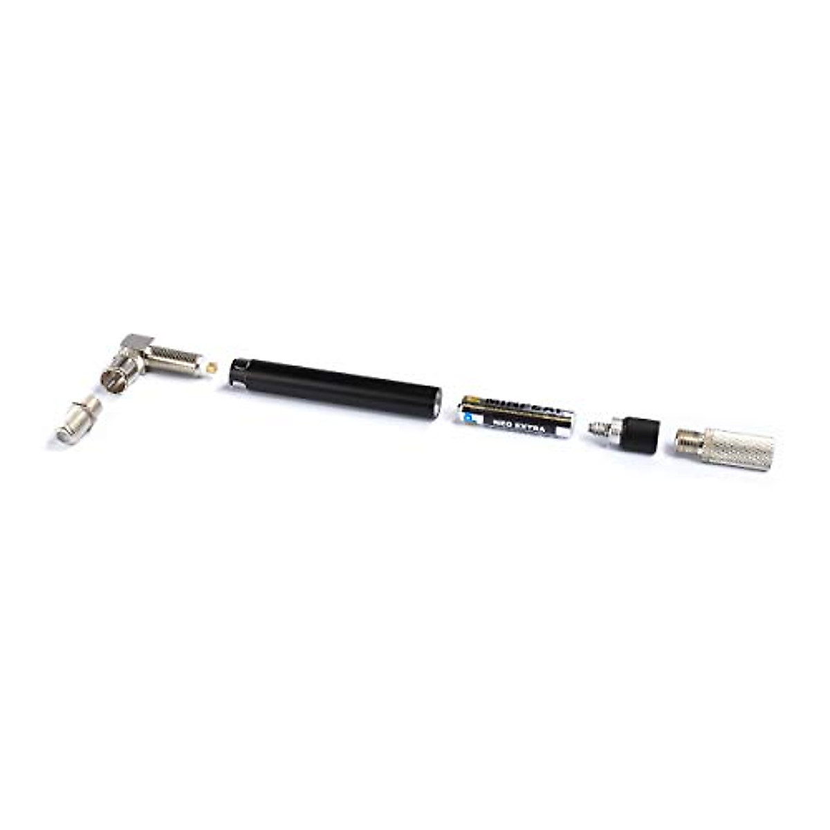 Coaxial (Coax) Pocket Continuity Tester (Tracer) with Voltage Toner (Sound) and Barrel Connector Bundle, for Testing, Labeling, and Identifying coaxial Lines - Long - Pocket Toner