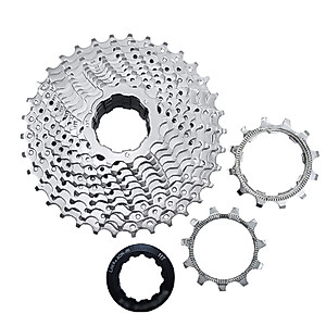 Rwlre Bicycle Freewheel, Road Bike 8 9 10 11 12 Speed 11-23T/25T/28T/30T/32T/34T Bicycle Cassette Freewheel MTB Sprocket for Shimano (Color : 10-Speed 11-25T)