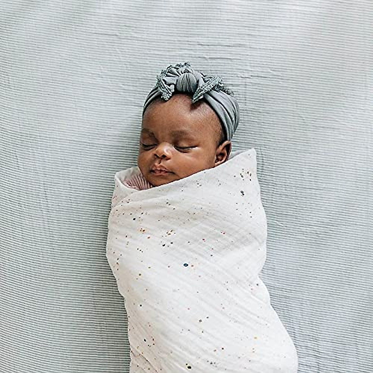 Red Rover Kids Cotton Muslin Swaddle - 47”x 47”- 100% Cotton – Machine Washable – Softer with Every Wash – Playful Designs -Soft, Breathable & Lightweight – Unisex (Speckles)