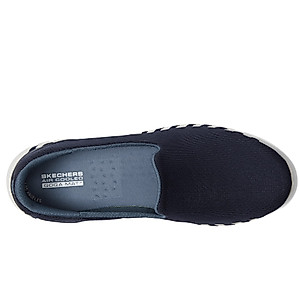 Skechers Women's GO Walk Smart 2-Sunset Springs Sneaker, Navy/Blue, 9