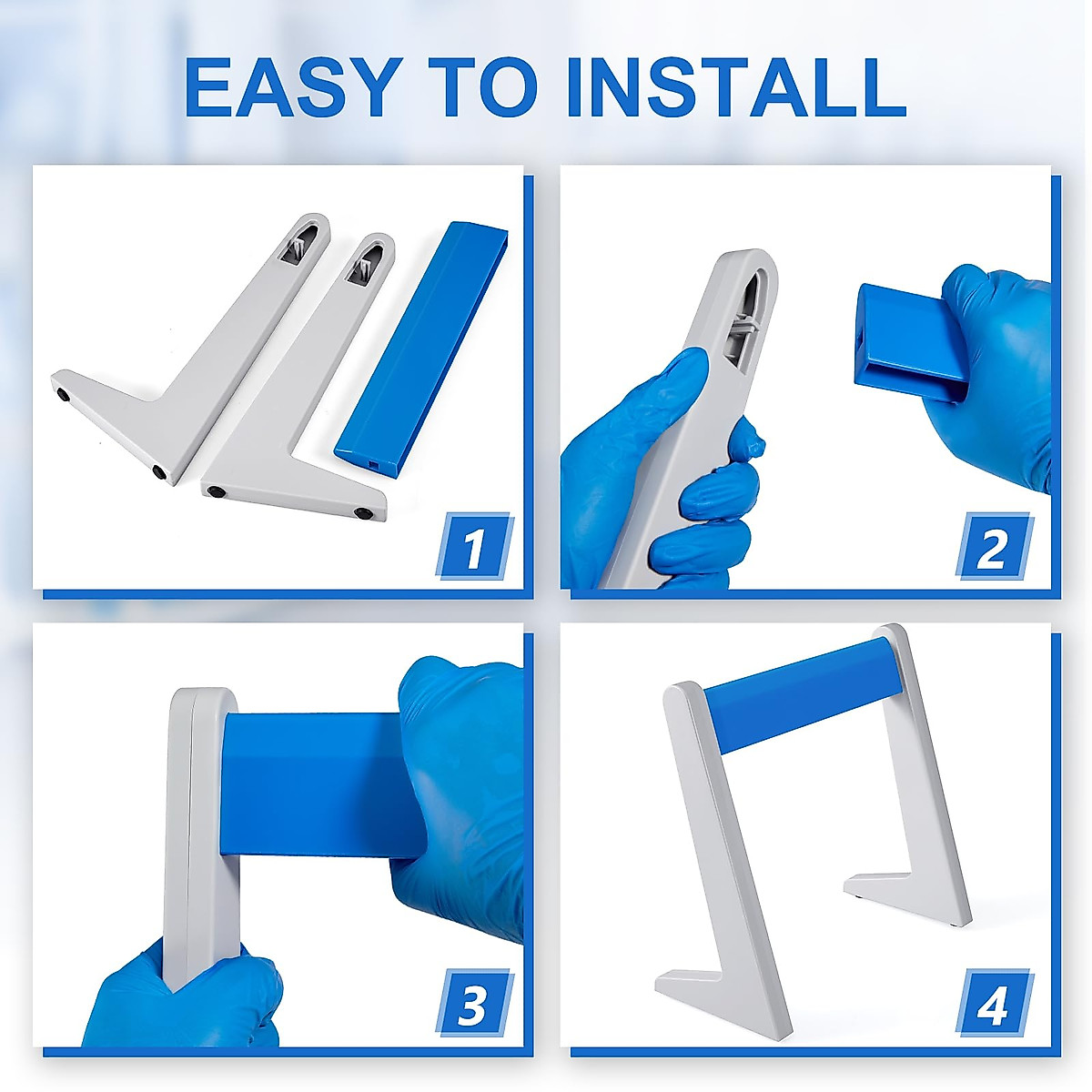 eLabPal 2PCS Pipette Stand, Laboratory Plastic Linear Micropipette Rack, Pipettor Holder, Fits Up to 7-8 Pipettes, Pack of 2(Pipettes Not Included)