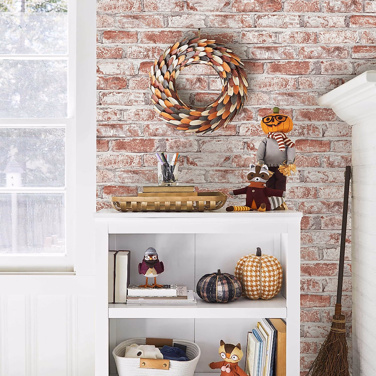 Sevalo Red Brick Wallpaper Peel and Stick Wallpaper Brick Contact Paper for Walls 3D Faux Brick Wall Paper for Bedroom Self-Adhesive Removable Wallpaper for Kitchen Backsplash Dorm Room 17.3“×78.7”