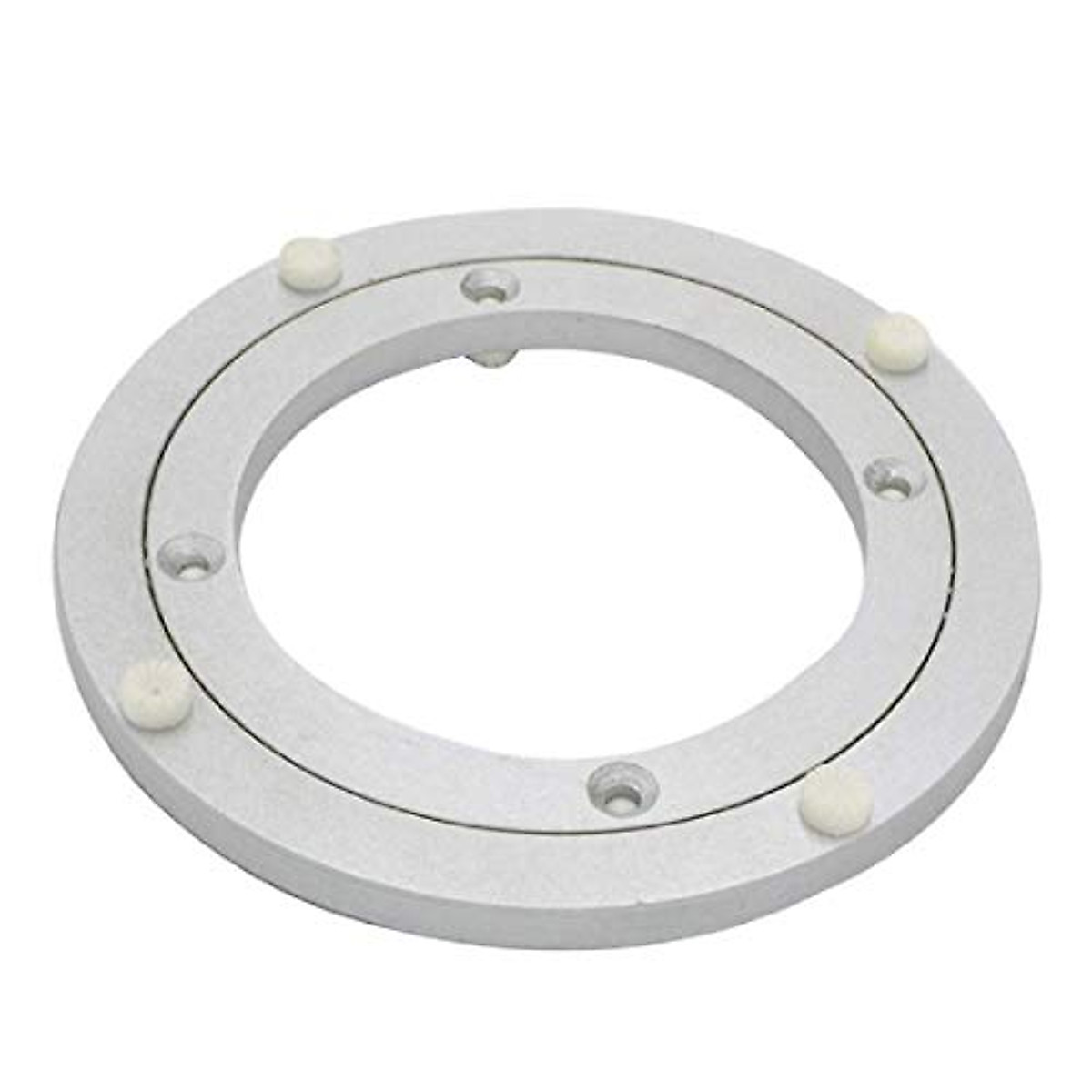 Dailydanny Aluminum Heavy Duty Lazy Susan Rotating Turntable Bearing Swivel Plate Hardware for Dining-Table (10 inch)