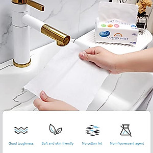 Lily Bell (660 Count) Cotton Tissues Facial Towels Disposable Cotton Facial Pads Cotton Rounds (222 Count)