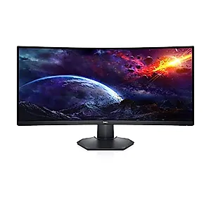 Dell Curved Gaming, 34 Inch Curved Monitor with 144Hz Refresh Rate, WQHD (3440 x 1440) Display, Black - S3422DWG