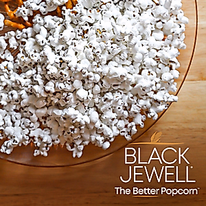 Black Jewell Simply Sea Salt Hulless Heirloom Popped Popcorn 4.5 Ounces (Pack of 3)