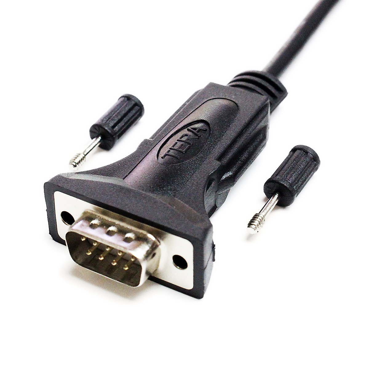Tera Grand - Premium USB 2.0 to RS232 Serial DB9 Adapter Cable 6 Feet - Supports Windows 11, 10, 8, 7, Vista, XP, 2000, 98, Linux and Mac - Built with FTDI Chipset and Thumbscrews