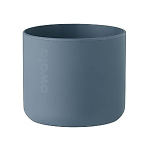 Owala FreeSip Insulated Stainless Steel Water Bottle with Straw, 32-Ounce, Retro Boardwalk & Silicone Water Bottle Boot, Anti-Slip Protective Sleeve Cover for 32-oz Stainless Steel Water Bottles, Blue