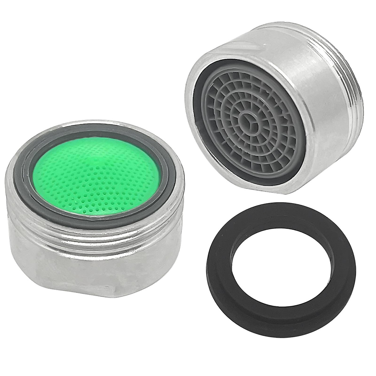 4pcs Faucet Aerator,with Washer Faucet Flow Restrictor Replacement Parts,Faucet Aerator Replacement Part,fit for OD 24mm/0.94in Bend Faucet(Male thread:24mm/0.94in)