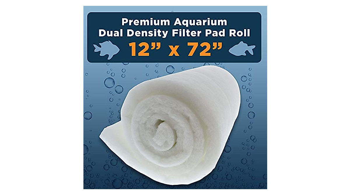 Master Pet Supply Dual Density Aquarium Filter Pad Roll | Crystal Clear ...
