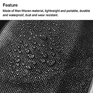 PATIKIL Closet Storage Bags, 19.7'' Length Clothes Blanket Organizer Foldable Bag with Carrying Handles for Bedding Clothing, Black