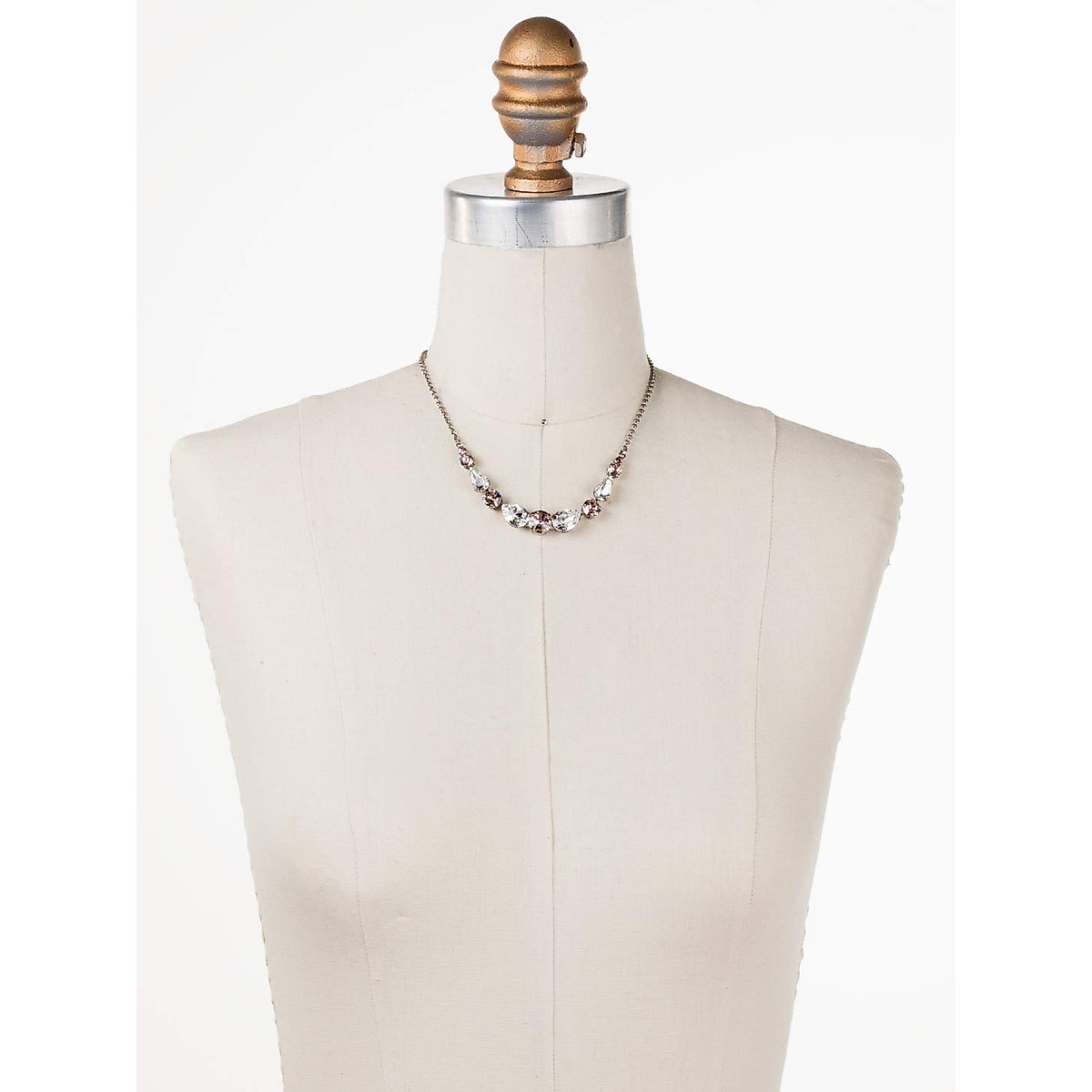 Sorrelli Crystal Rose Polished Pear Necklace